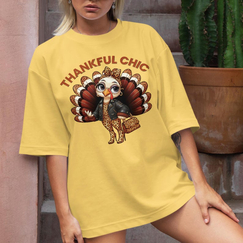 Glam Thanksgiving Turkey PNG, Leopard Print Fall Clipart (digital ...