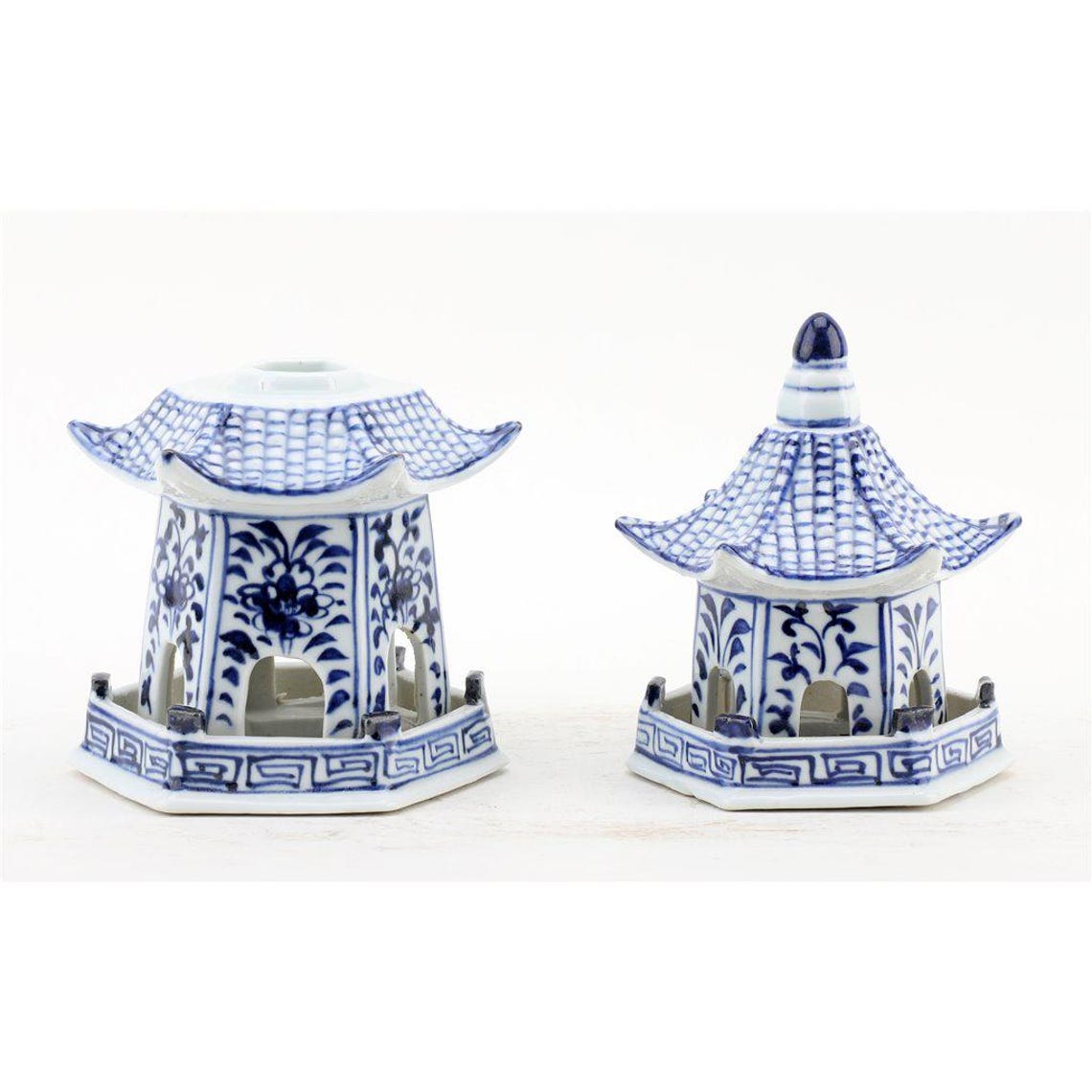 Blue & White Porcelain Pagoda– Chinoiserie Decor - Etsy