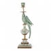 Green Parrot Porcelain & Bronze Candlesticks-candle Holders Pair Granny ...