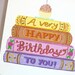Stack of Books Birthday Greeting Card Illustrated Vintage - Etsy