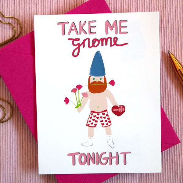 Valentine Gnome Pun - Etsy
