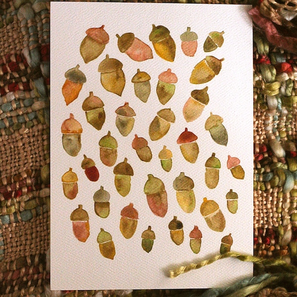 Acorn Art Prints - Etsy