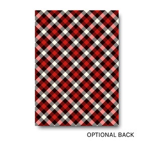 Plaid Christmas Party Invitation - Eat Drink and Be Merry - Rustic - Etsy