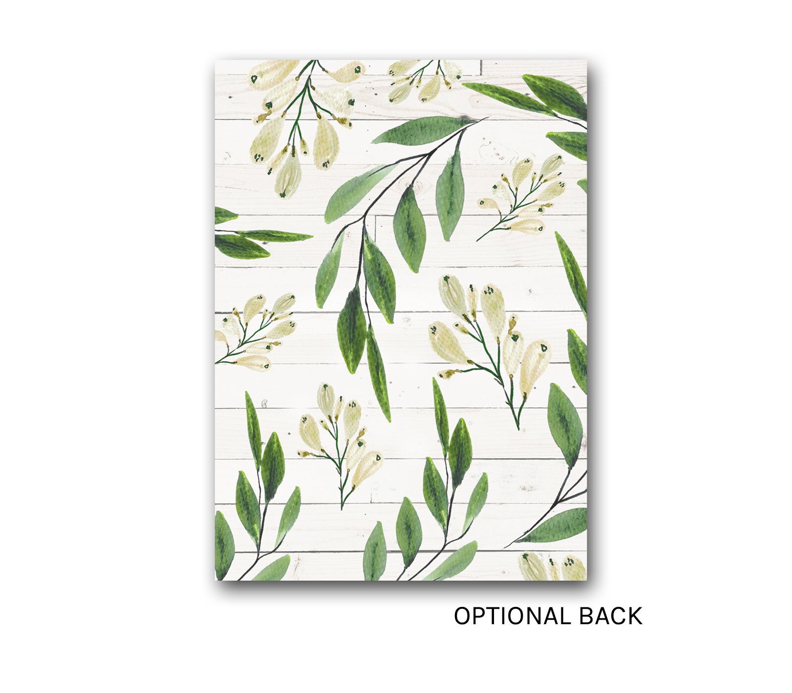 Greenery Baby Shower Invitation - Shiplap and Green Leaves - Gender ...