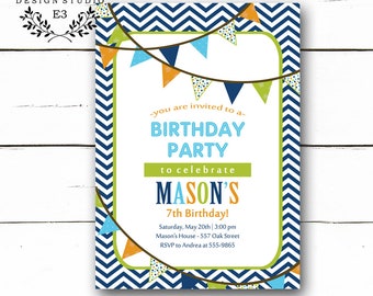 Lime Green Invite | Etsy