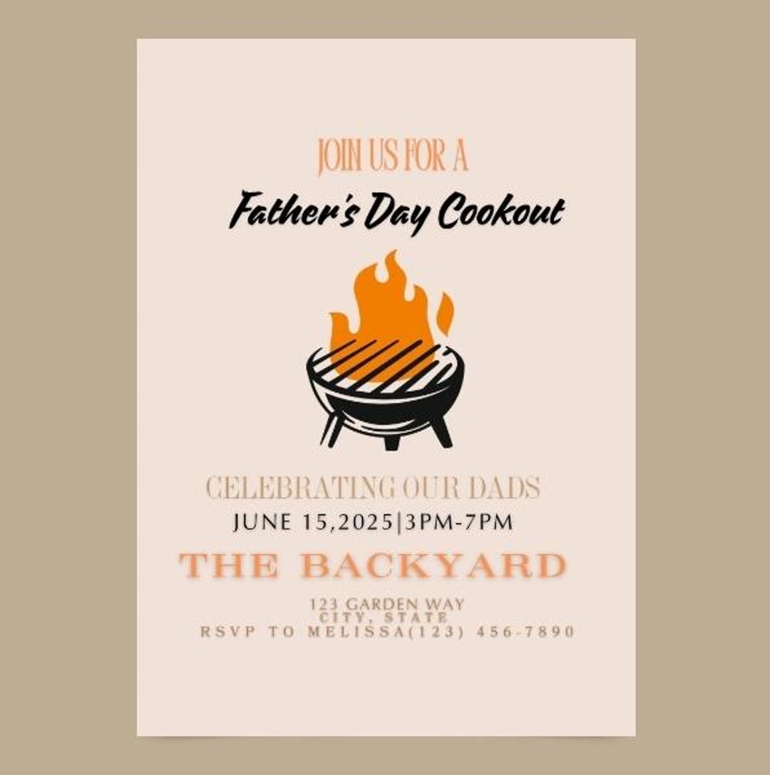 Father's Day Cookout - Etsy