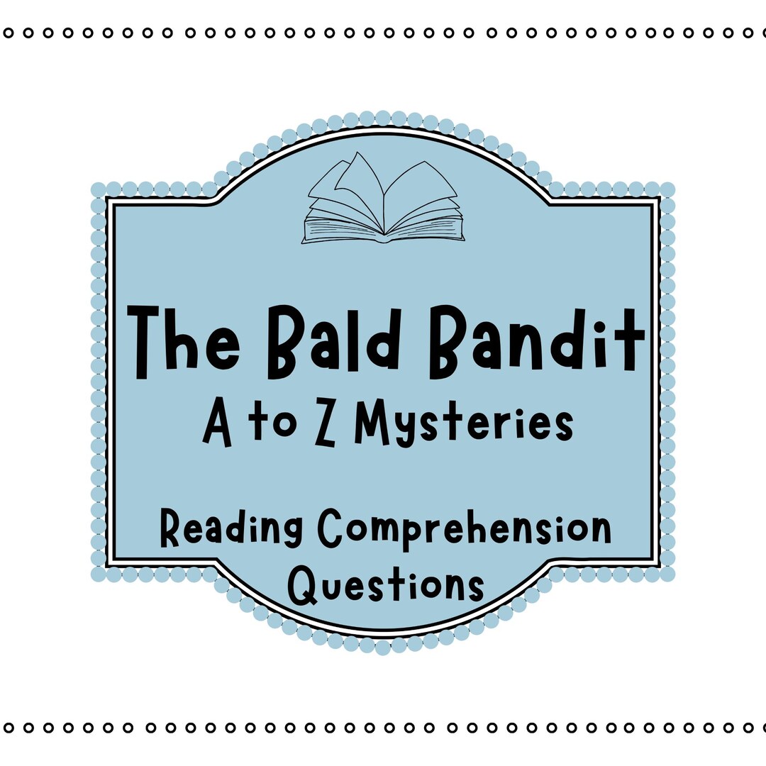 The Bald Bandit Reading Comprehension Questions, A to Z Mysteries #2 - Etsy