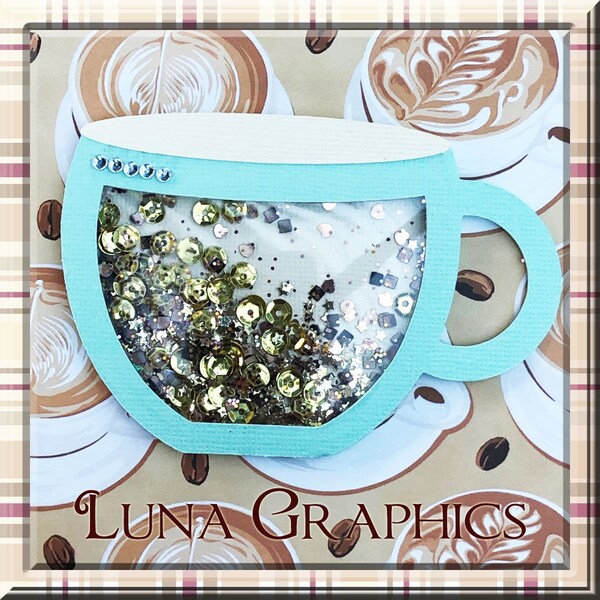 Coffee Scrapbook Layout - Etsy