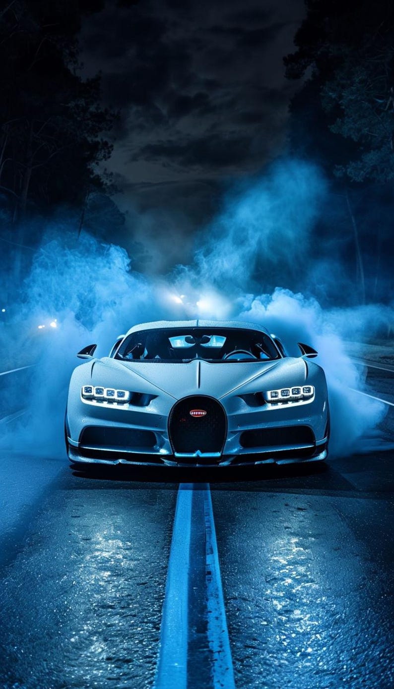 Bugatti Digital Art - Etsy