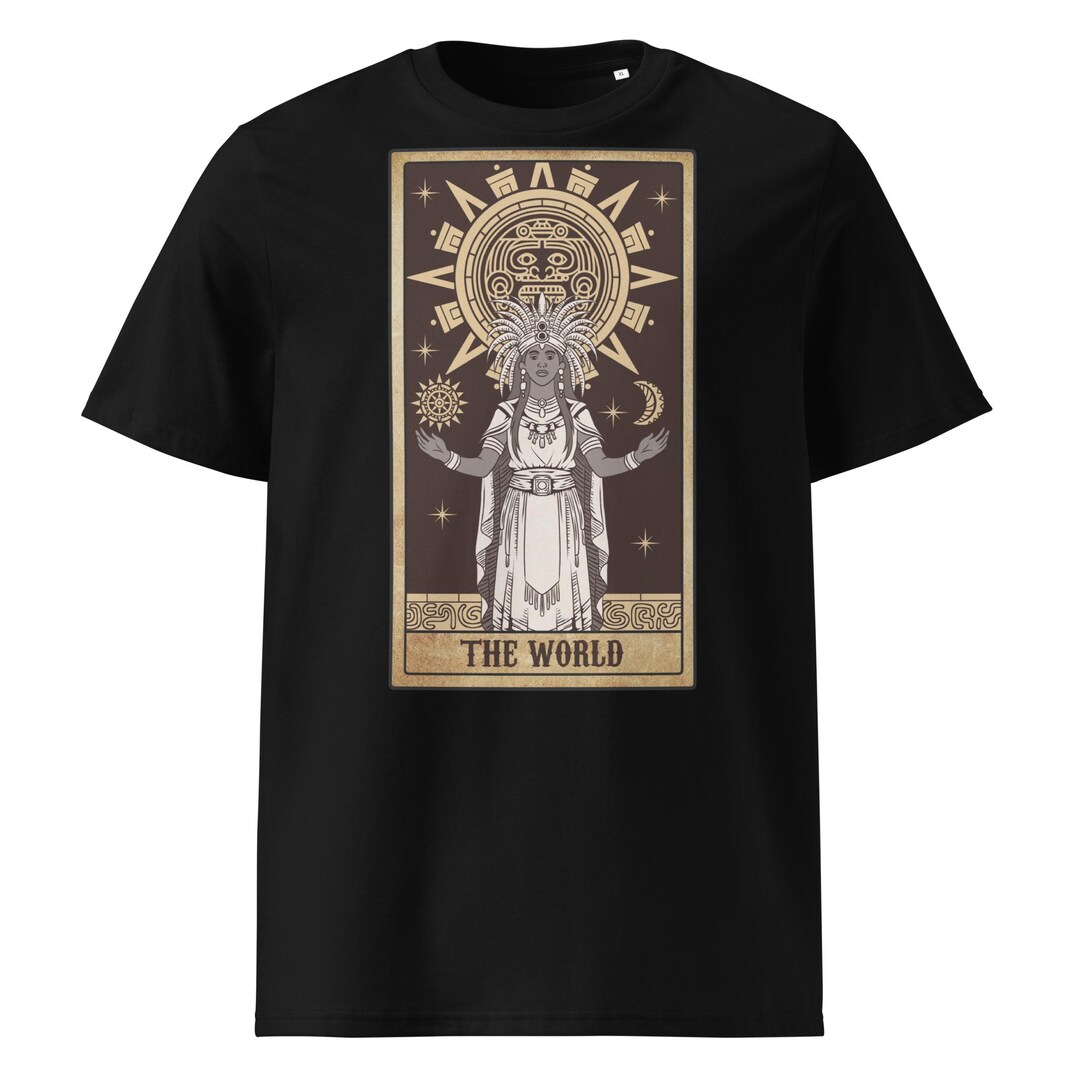 The World – Aztec Tarot Print | Divine Completion & Cosmic Balance ...