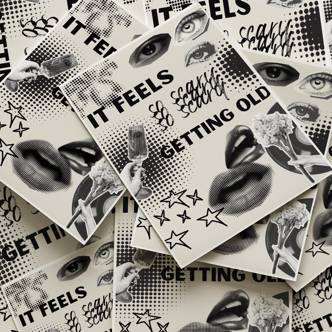 Lorde “ribs” Digital Poster – Grunge Lyric Collage | Black and White ...
