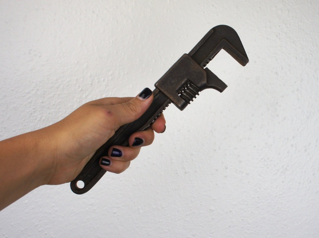 Vintage 9 Inch Auto Monkey Wrench, Medium Adjustable Plumbing Tool ...