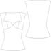 Sewing Pattern for Queen Anne Neckline Knit Tank Top: Available in ...