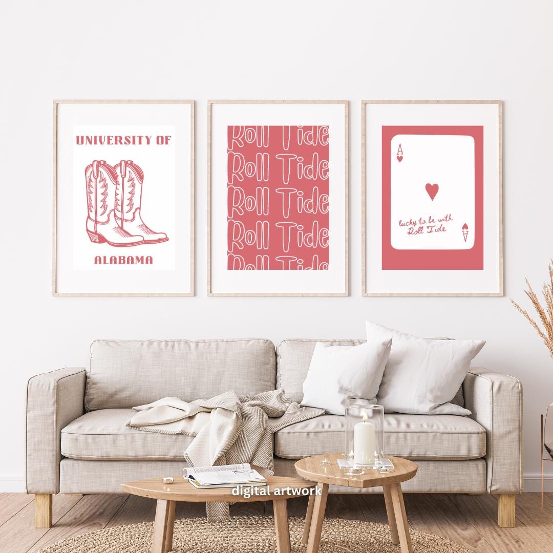 University of Alabama Cute 6-piece Wall Decor - Etsy