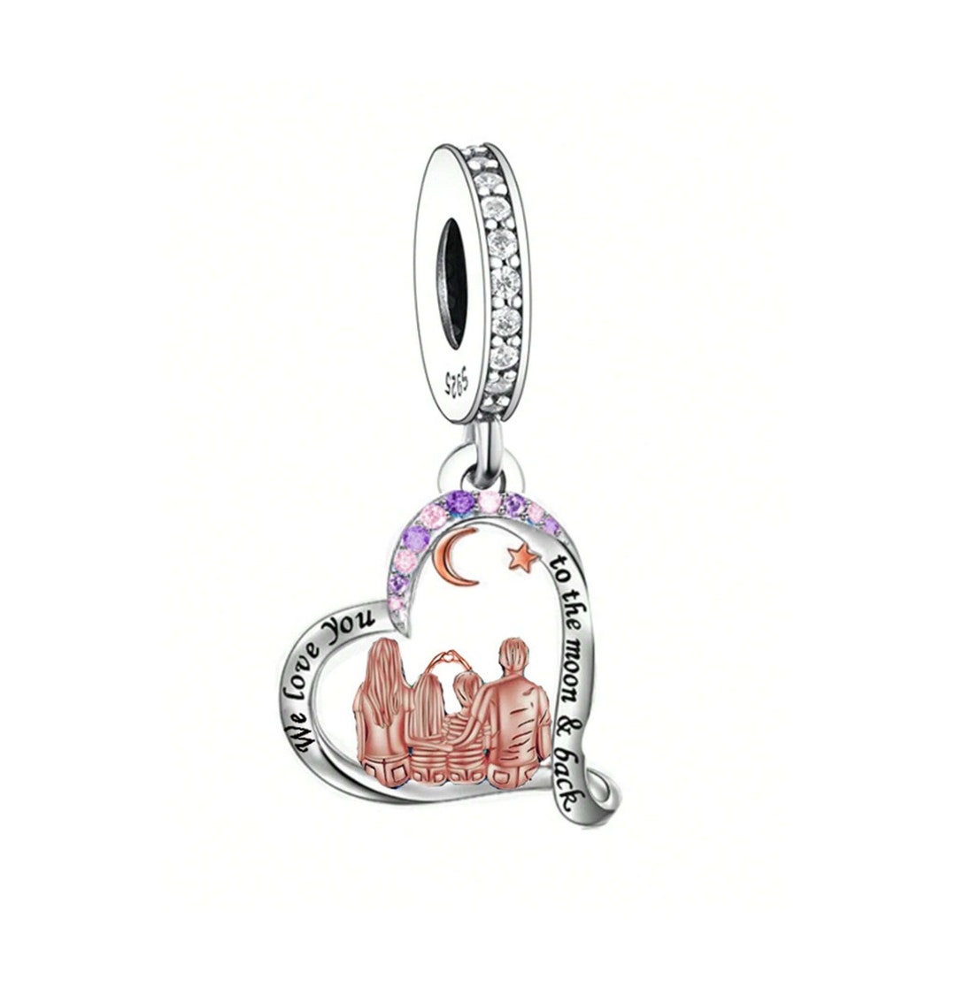 Mother Son Father Daughter Family Pendant Charm, Fit Pandora Charms ...