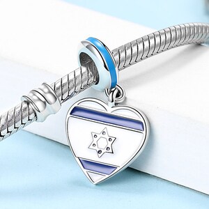 Fit Pandora Charms, Israel Flag Star of David Charm, 925 Sterling ...