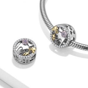 Openwork Girl With Flower Avatar Charm, Fit Pandora Charms, 925 ...