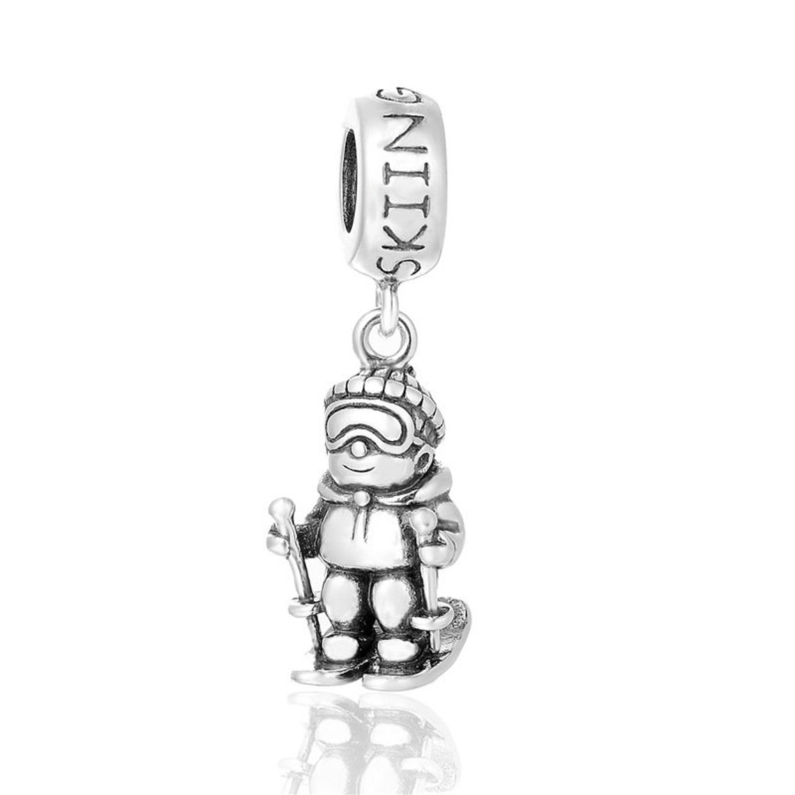 Skiing Sport Dangle Charm, Fit Pandora Charms, for Pandora Charm ...