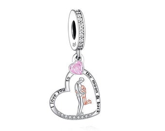 Father Daughter Pandora Charm - Etsy