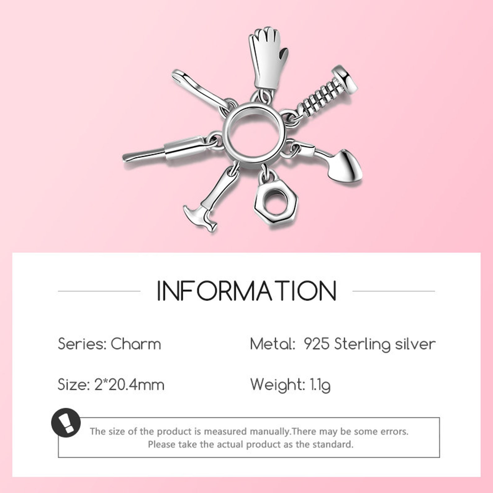 Tools Charm, Hammer Charm, Screwdriver Charm, Screw Charm, Wrench Charm ...