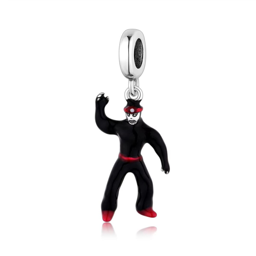 Mexican Wrestling Character Dangle Pendant Charm, Fit Pandora Charms ...