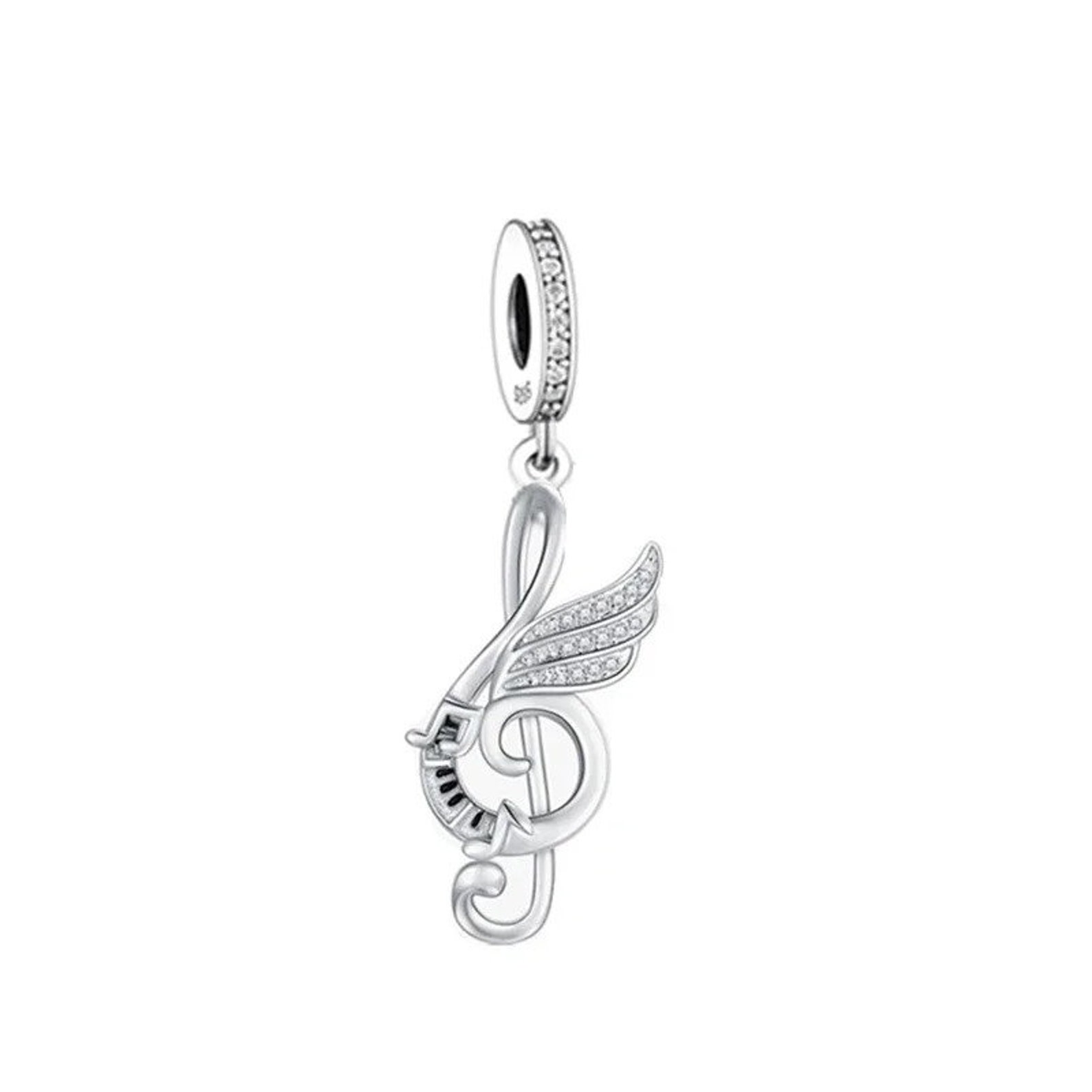Angel Wings Music Note Piano Key Dangle Charm, Fit Pandora Charms ...