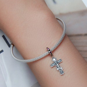 Charms for Pandora Bracelet, Jesus & Cross CZ Pendant Charm,charms for ...