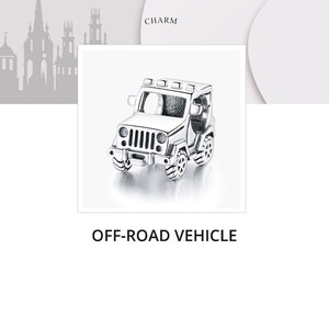 Aeeqo Off-road Vehicle Jeep Car Charm, Charms for Pandora Bracelet, 925 ...