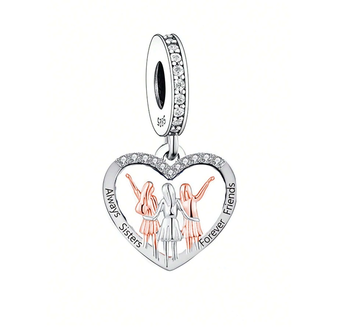 Always Sisters Forever Friends Pendant Charm, Charms for Pandora ...