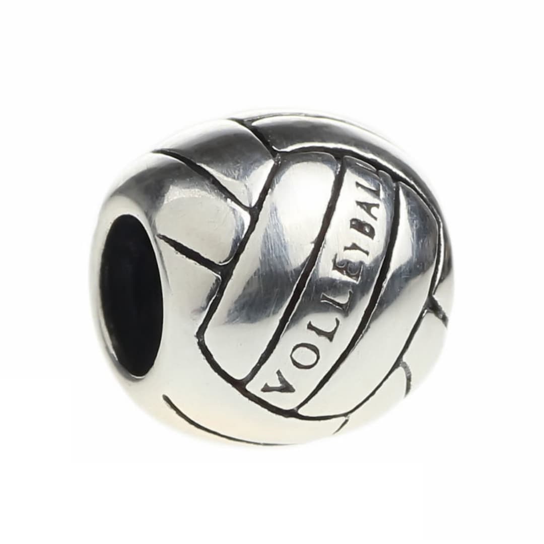 Sport Volleyball Charm, Fit Pandora Charms, 925 Sterling Silver Charms ...