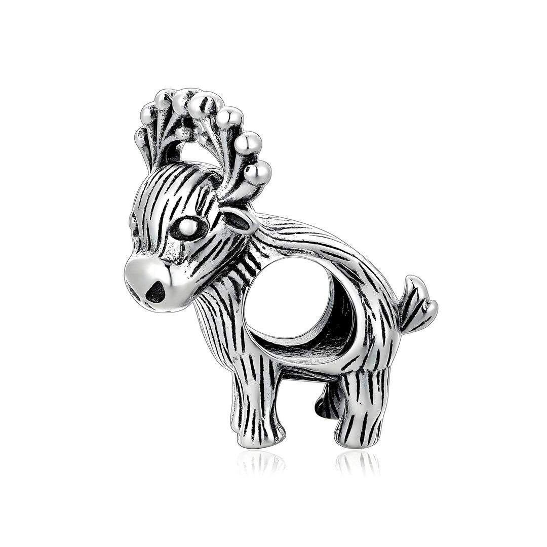 Reindeer Deer Elk Charm, for Pandora Charm Bracelet, Fit Pandora Charms ...