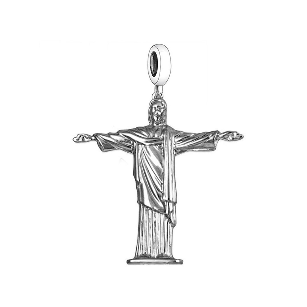 Cristo Redentor Jesus Charm, Fit Pandora Charms, 925 Sterling Silver ...