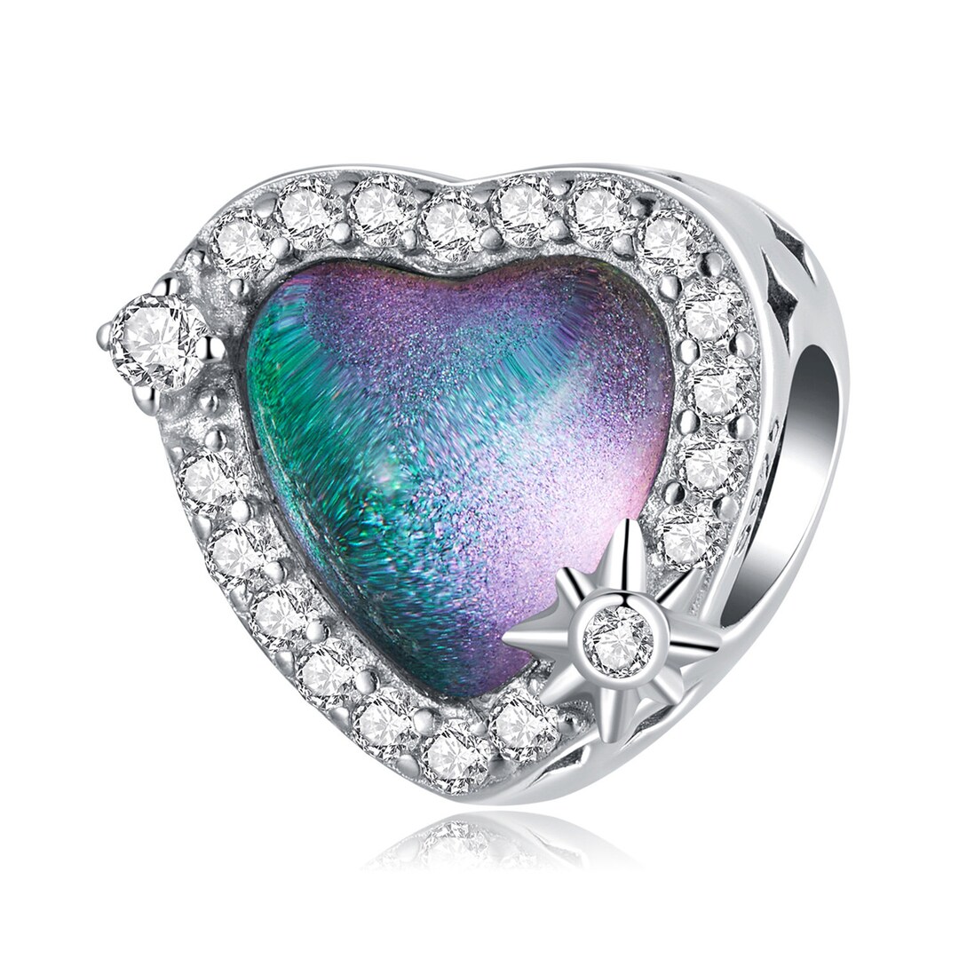 Starry Night Sky Charm, 925 Sterling Silver Charms, Fit Pandora Charms ...