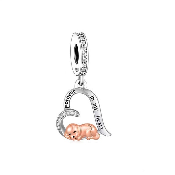 Franzosische Bulldogge fur immer in meinem Herzen Charm Charms fur Armband Charms fur Pandora Armband passend fur Pandora Charms 925 Sterling Silber Charms Etsy