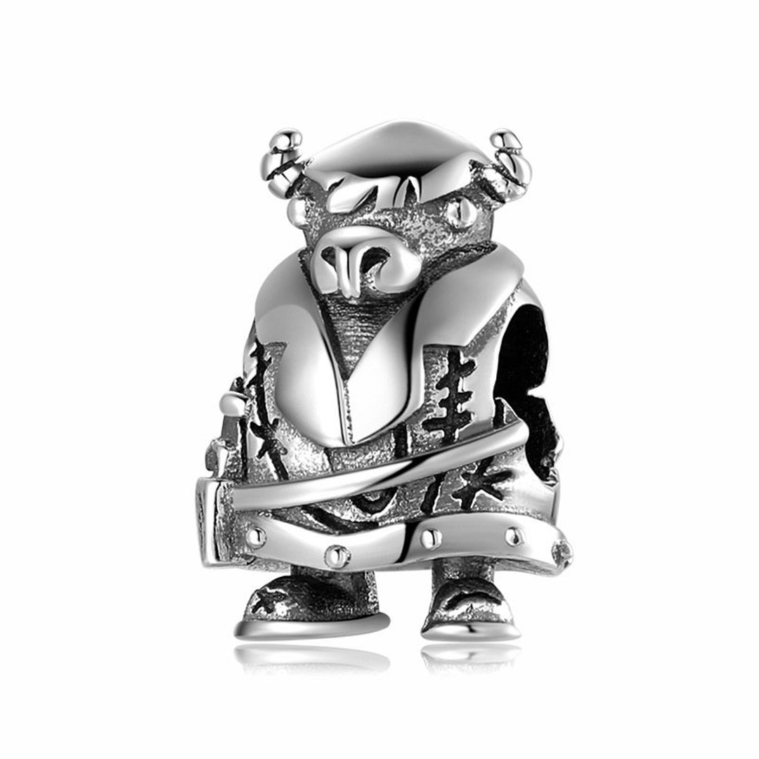 Bull Warrior Charm, for Pandora Charm Bracelet, Fit Pandora Charms ...