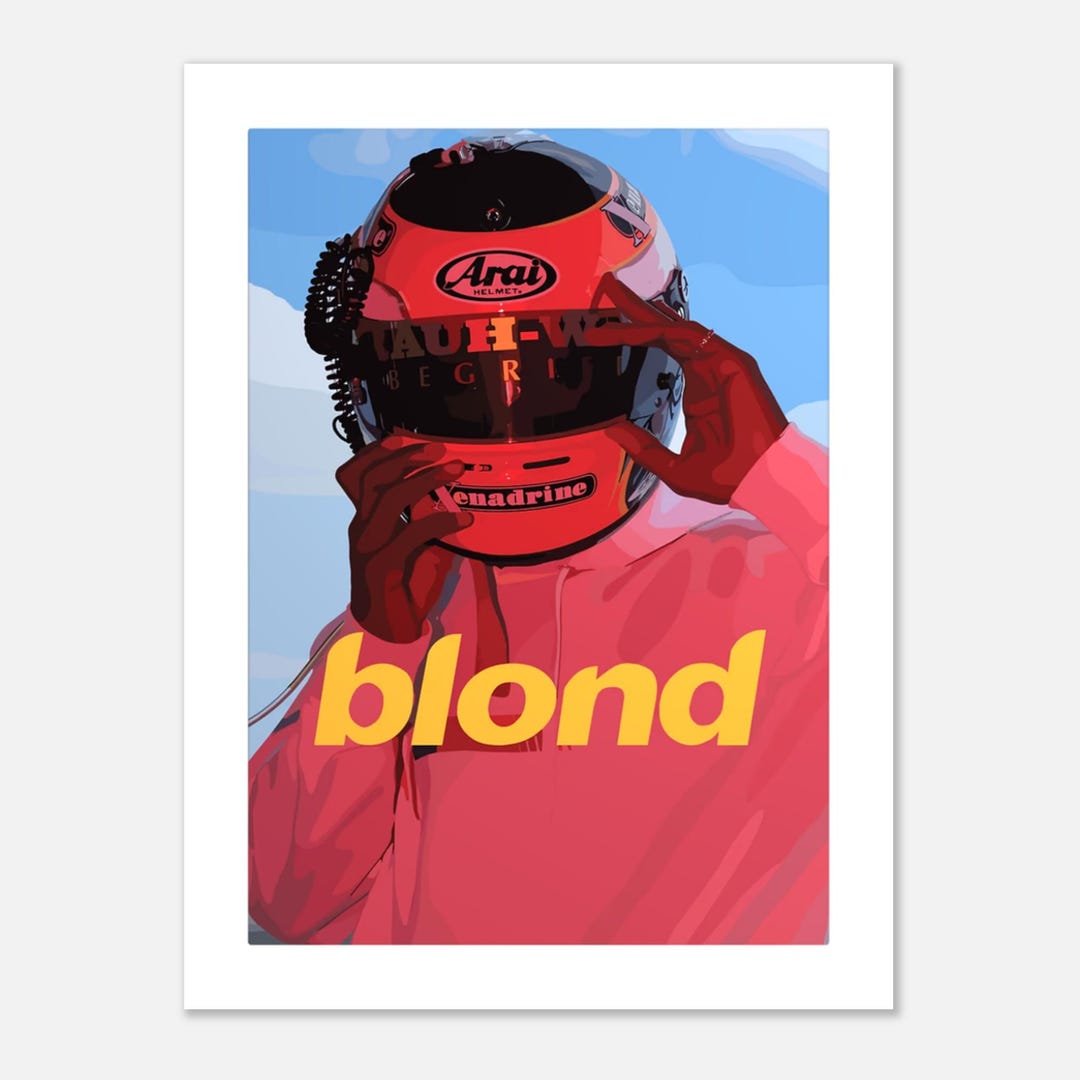 Frank Ocean Fashion Vintage Poster | Blond | Framed Poster Print | Wall ...