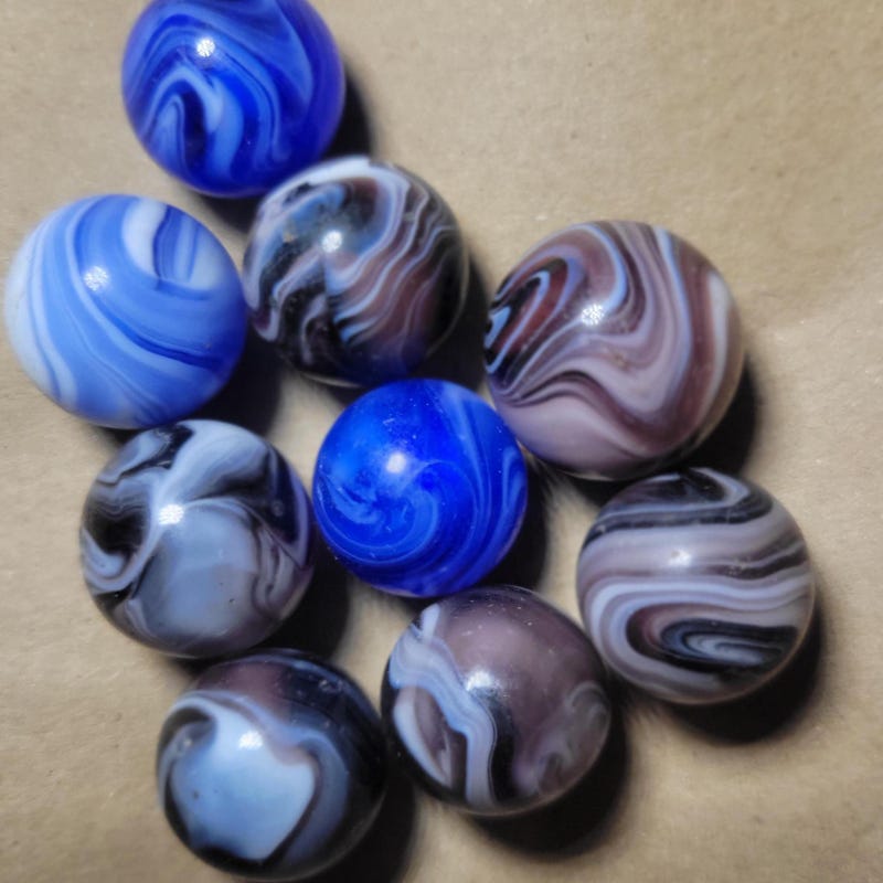 Akro Slag Marbles - Etsy