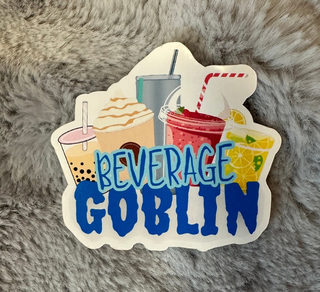 Beverage Goblin Sticker - Etsy