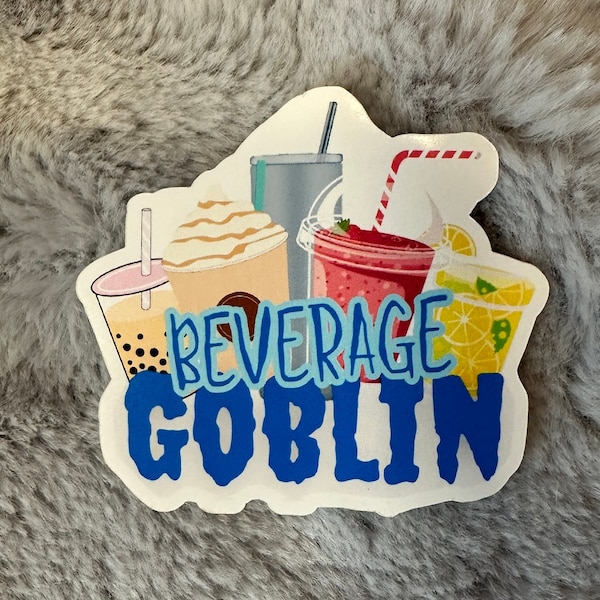Beverage Goblin Sticker - Etsy