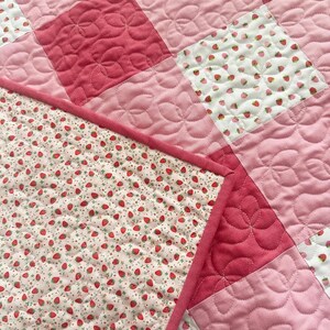 Strawberry Summer Ruby Star Society Easy to Make Gingham Picnic Quilt ...