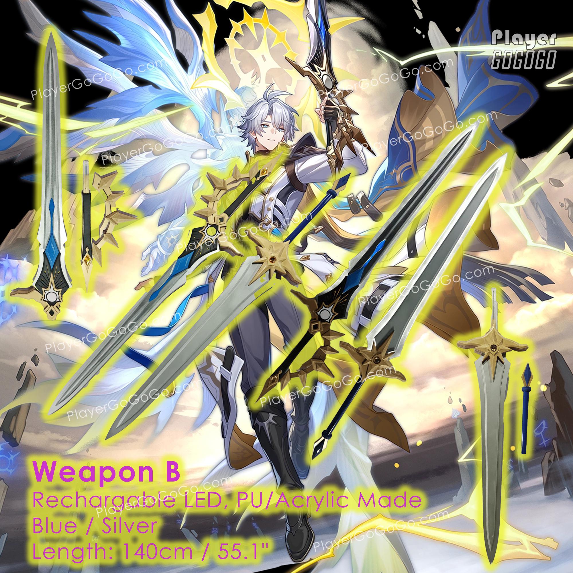 Honkai: Star Rail Phainon Cosplay Set - Tattoo Sticker, Wig, Costume ...