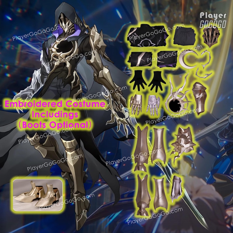 Honkai: Star Rail Pie-non Cosplay Set - Costume, Armour, Weapon, Flame ...