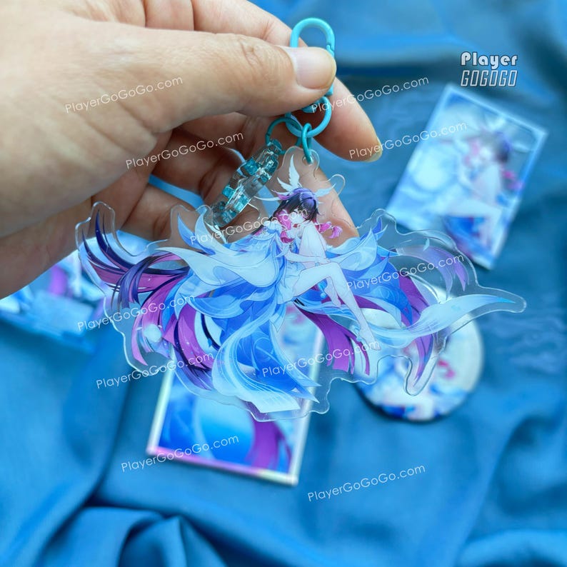 Genshin Impact Columbina Art Print - Standee, Keychain, Badge, Holo ...