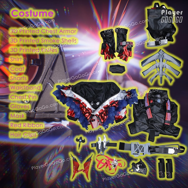 Arknights X Delta Force Hackclaw Cosplay Set - Wig, Costume, Shoes ...
