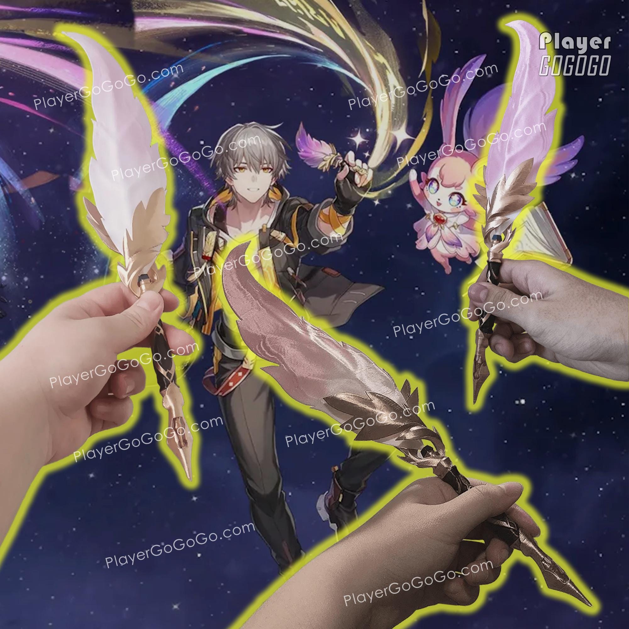 Honkai: Star Rail Remembrance Trailblazer Feather Pen for Cosplay ...