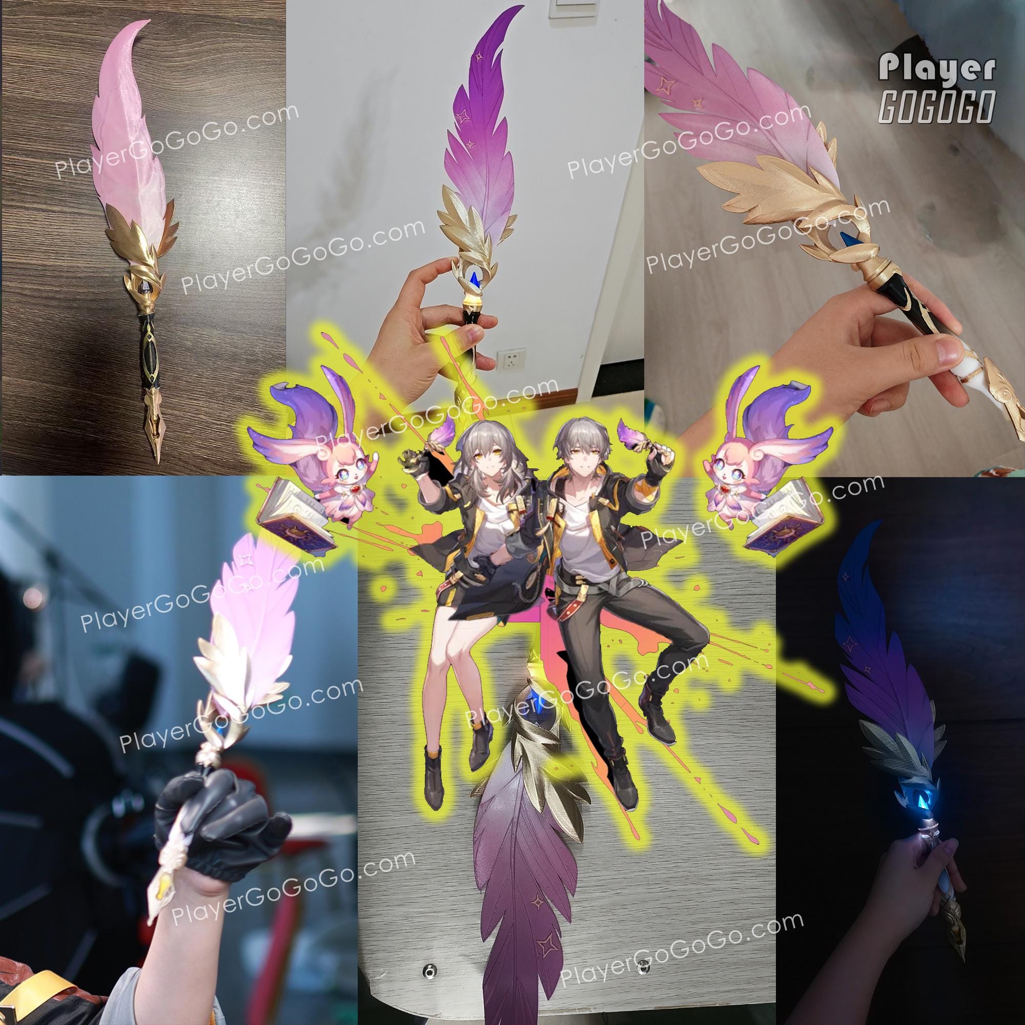 Honkai: Star Rail Remembrance Trailblazer Feather Pen for Cosplay ...