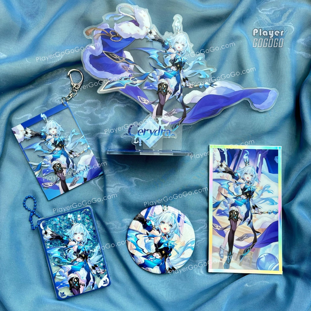 Honkai: Star Rail Cerydra Art Print Set - Standee, Badge, Holo Card ...