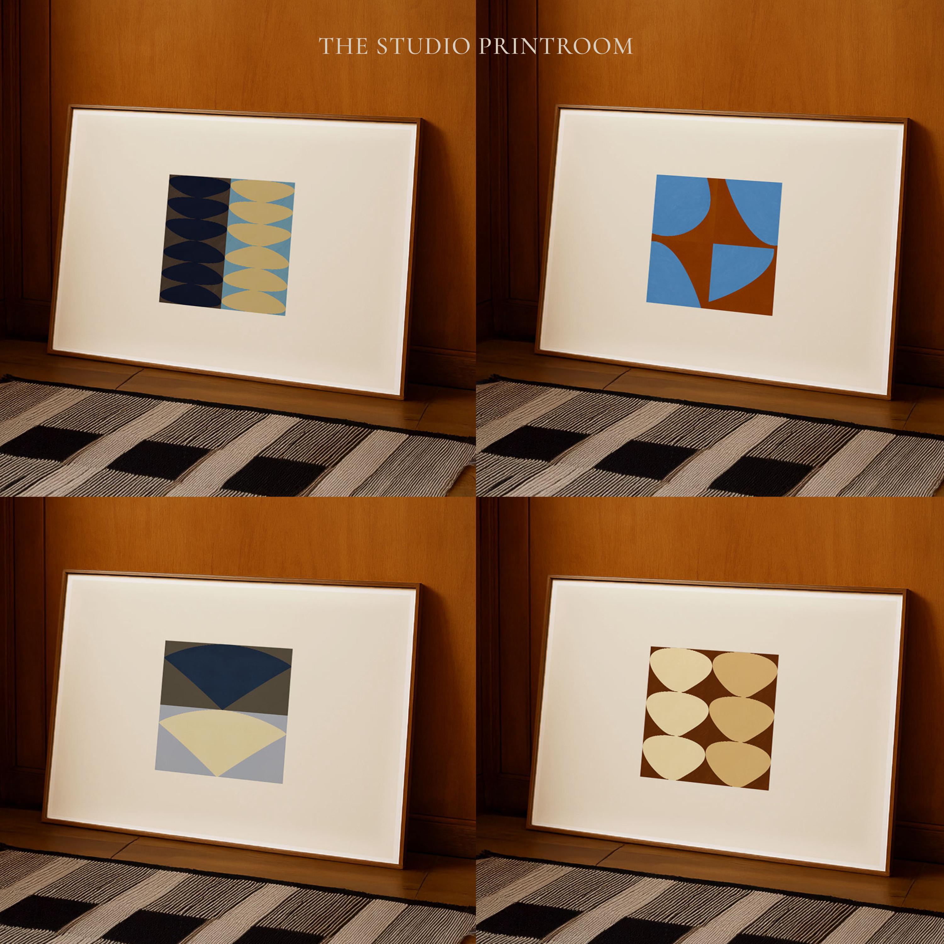 Minimalist Abstract Shapes Art Print: Earthy Room Decor Giclée - Etsy