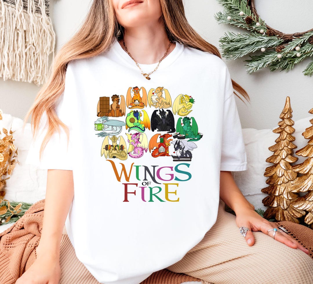 Colorful Dragons Shirt, Wings of Fire Fan Shirt, WOF All Together Gift ...