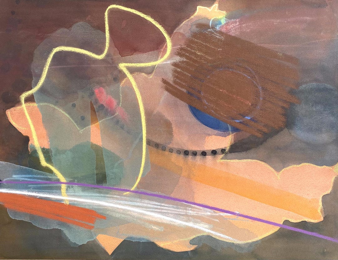 Original Geoff Rees Painting | "untitled #4", (2014) | Oil Sticks ...